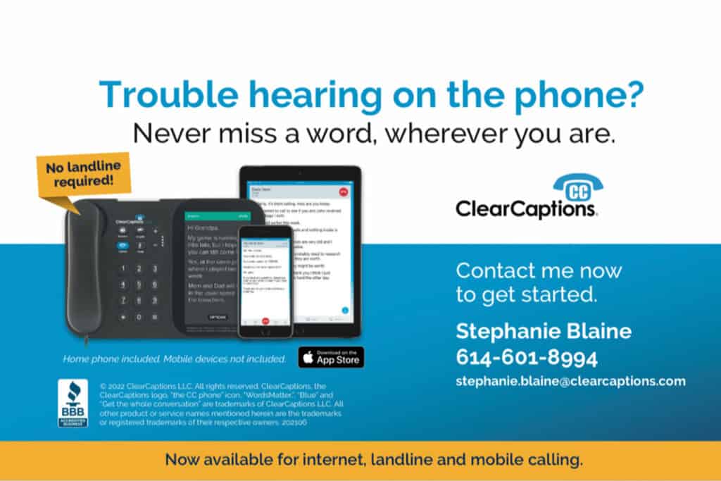 ClearCaptions | Columbus, Ohio | Caption Telephone Service